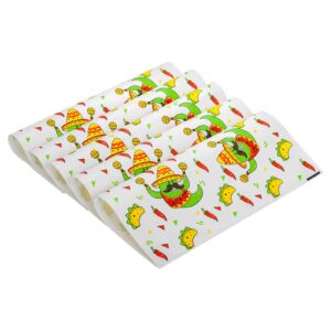 Frcctre 1000 Pack 12 x 12 Inches Dry Waxed Deli Paper Sheets, Sandwich Wrapping Paper Wax Paper Food Basket Liners Mexican Themed Grease Resistant Deli Paper for Wrapping Bread Sandwich Hamburger