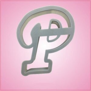 cursive letter p cookie cutter