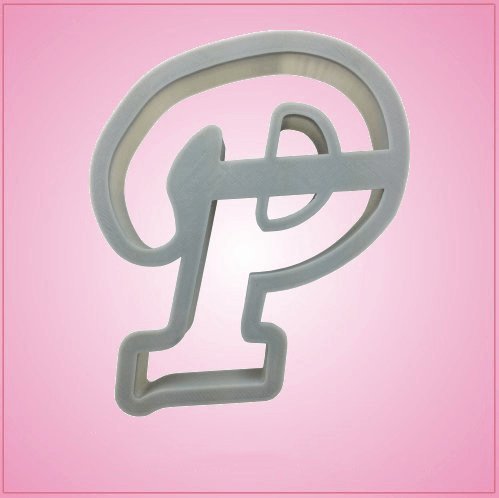 Cursive Letter P Cookie Cutter