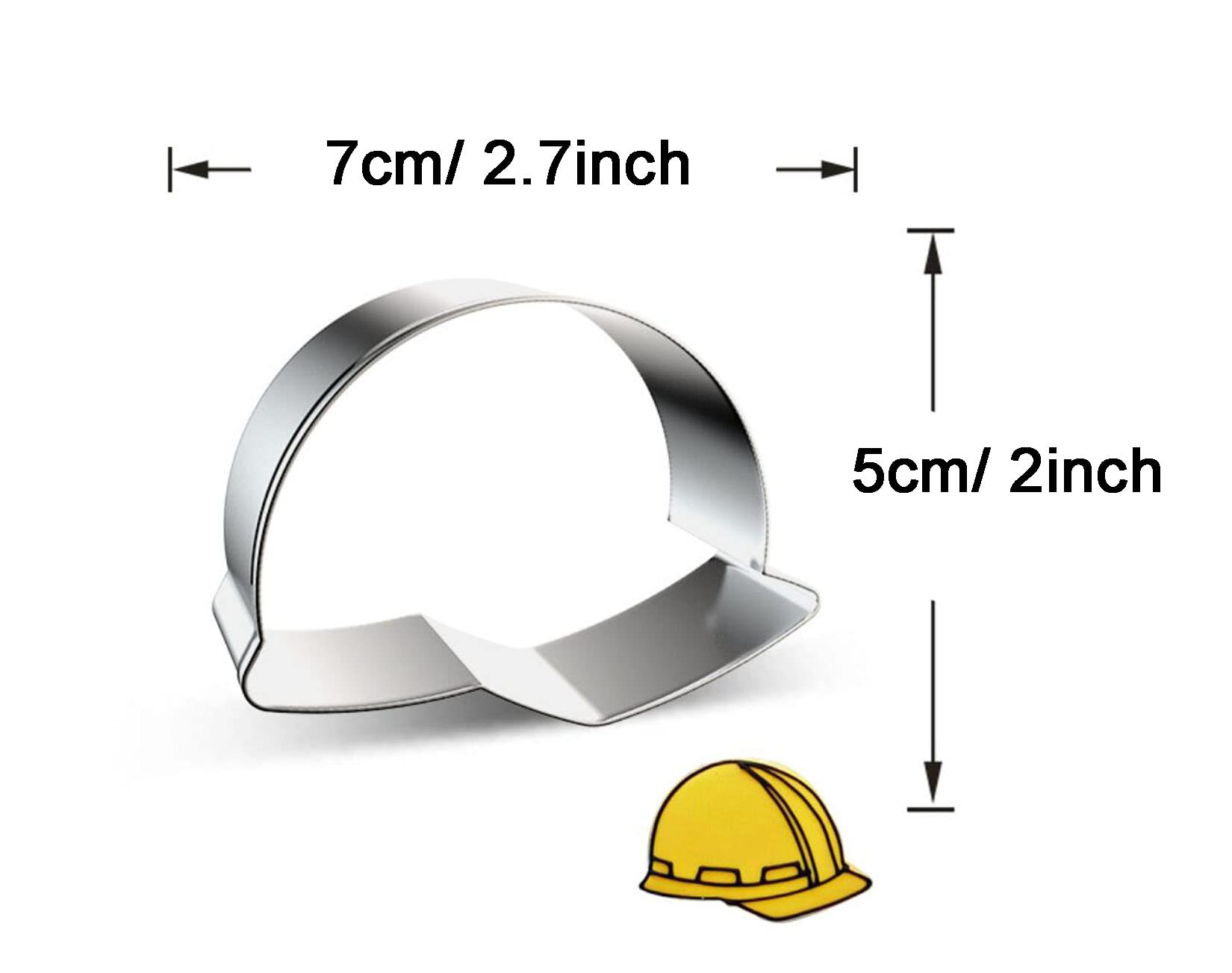 WJSYSHOP Crash Helmet Safety Hat Shape Cookie Cutter