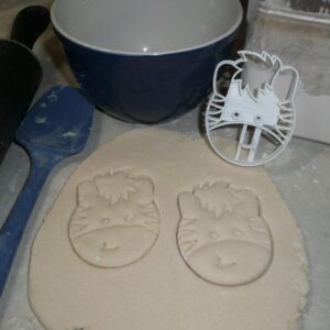 CUTESY ANIMAL FACE HEAD ZOO SAFARI THEME SET OF 5 COOKIE CUTTERS MADE IN USA PR1460