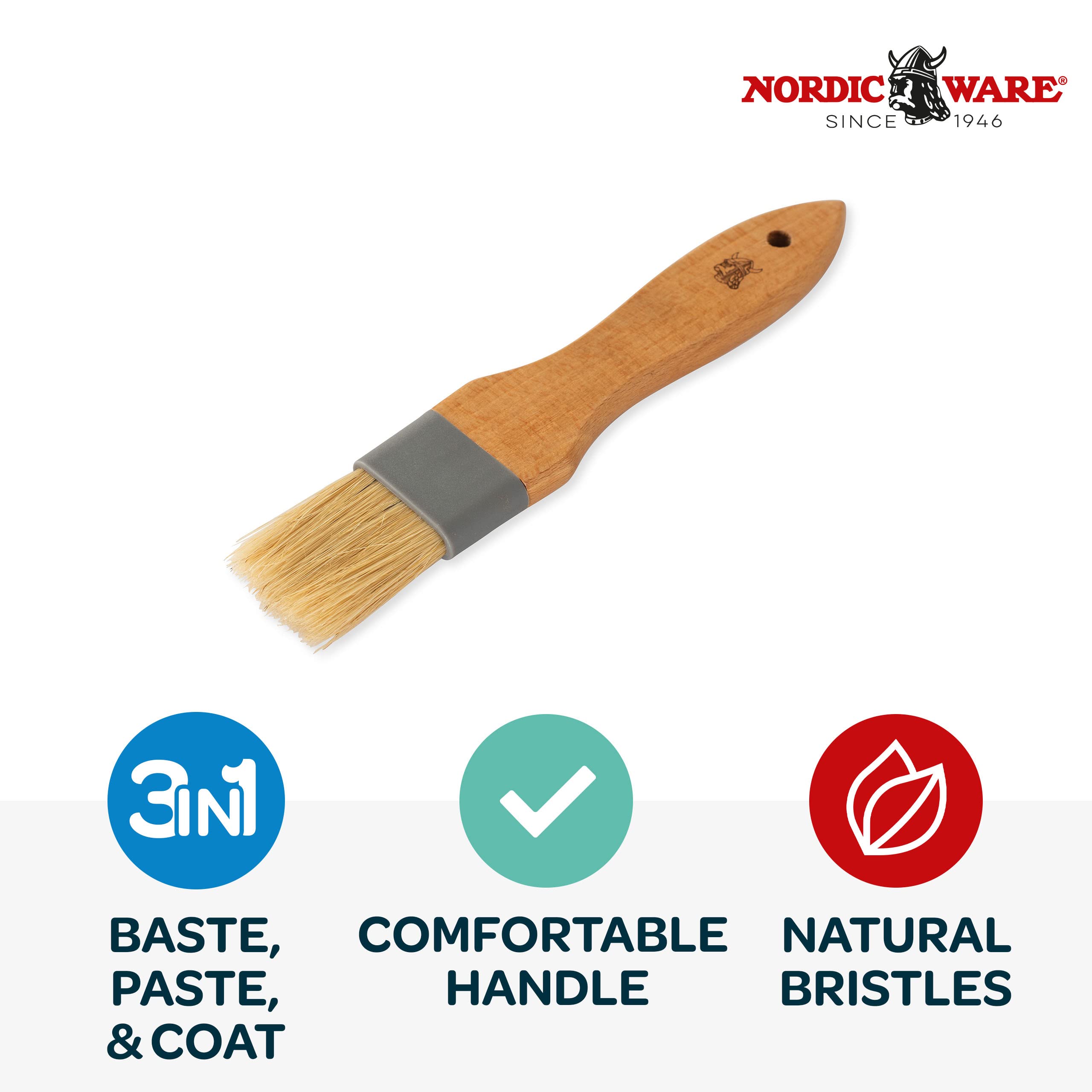 Natural Bristle Pastry Brush