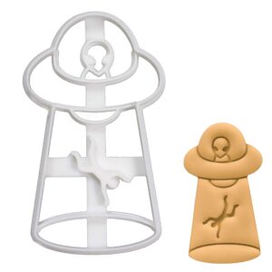 ufo man abduction cookie cutter, 1 piece - bakerlogy