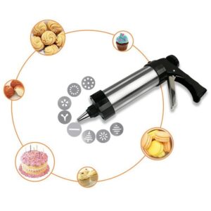 Jueyhapy Cookie Press Maker Kit Cookie Press Making Press Cake Mold Biscuit Press Maker Machine Dessert Decoration Tool