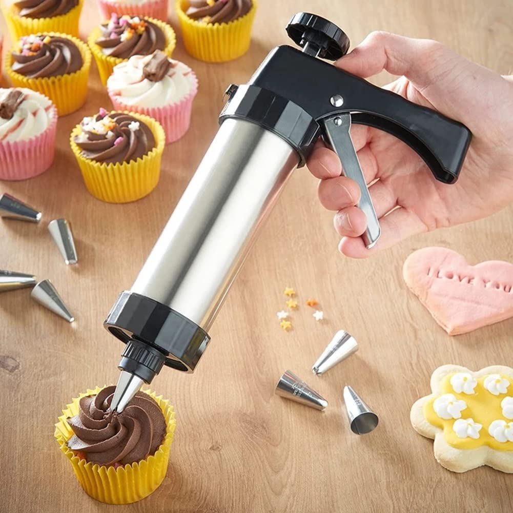 Jueyhapy Cookie Press Maker Kit Cookie Press Making Press Cake Mold Biscuit Press Maker Machine Dessert Decoration Tool