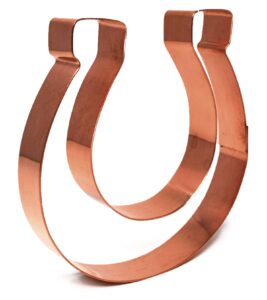 horseshoe copper cookie cutter by the fussy pup (4 inch)