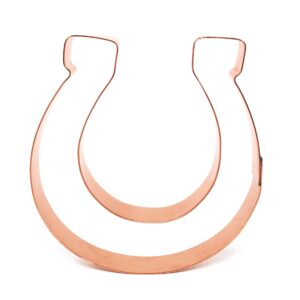 Horseshoe Copper Cookie Cutter by The Fussy Pup (4 Inch)