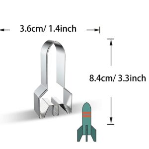 WJSYSHOP Military ICBM Missile Rocket Shape Cookie Cutter