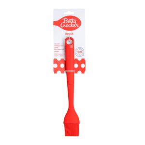 betty crocker silicone 11 inch brush, red