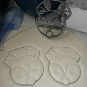 WOODLAND CREATURE FOREST ANIMAL FACES BABY SHOWER SET OF 4 COOKIE CUTTERS MADE IN USA PR1590