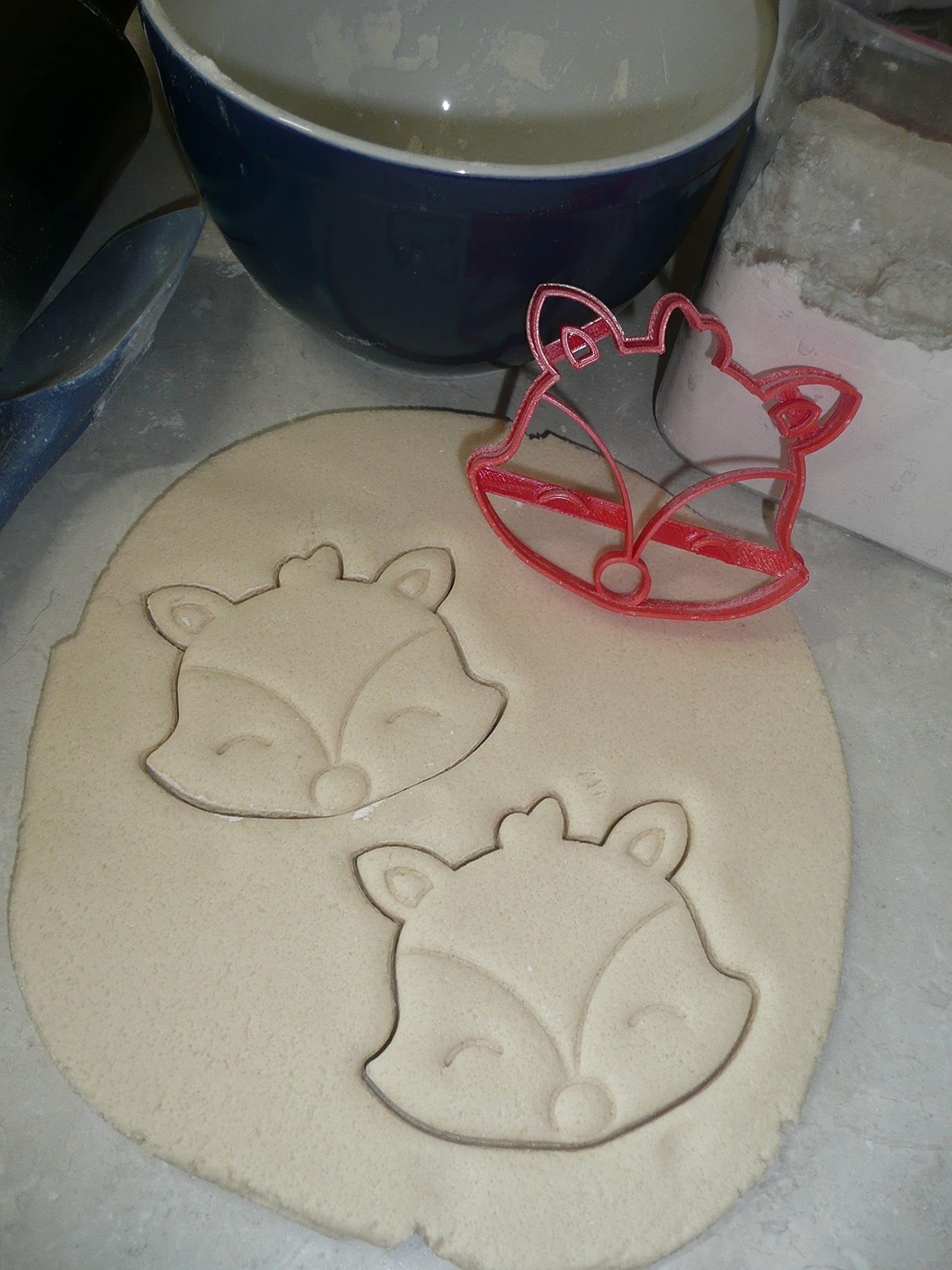 WOODLAND CREATURE FOREST ANIMAL FACES BABY SHOWER SET OF 4 COOKIE CUTTERS MADE IN USA PR1590