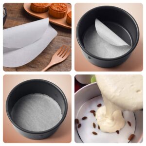 Parchment Paper Baking Circles Set - 4 inch, 7 inch, 9 inch Non-Stick Round Baking Paper.