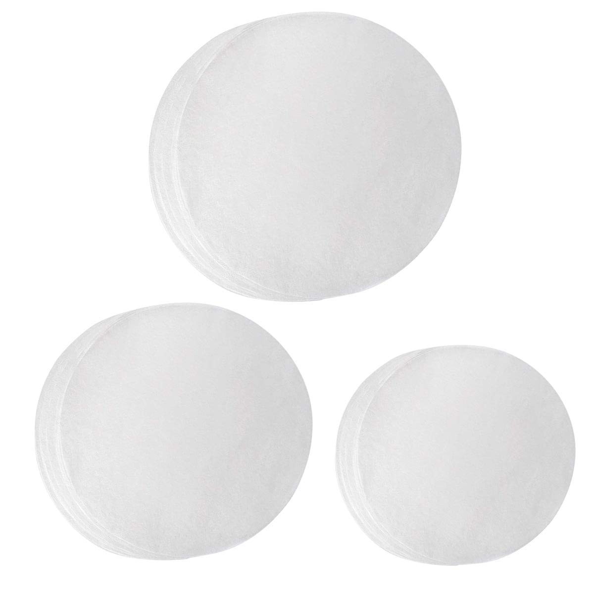 Parchment Paper Baking Circles Set - 4 inch, 7 inch, 9 inch Non-Stick Round Baking Paper.