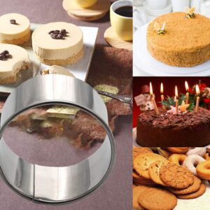 MELOP Round 12PCS/Set Biscuit Cutter Cookie Cutter, Stainless Steel Pastry Donut Doughnut Cutter Set Round Circle Ring Baking Molds with Tin Box for Storage