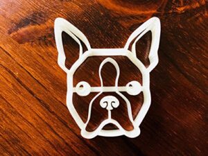 boston terrier cookie cutter and dog treat cutter - face - 3 inch