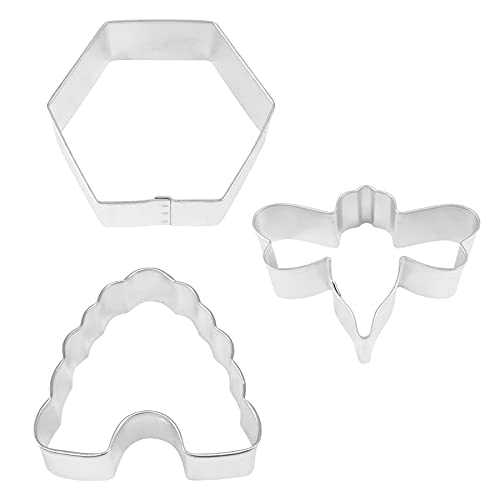 R & M International Honey bee Cookie Cutter, One Size, Silver