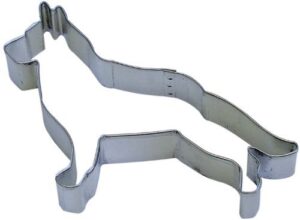 r&m international german shepherd cookie cutter 5.25 inch –stainless steel cookie cutters - german shepherd cookie mold