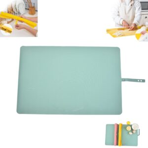 silicone baking mats,large kneading pad kitchen tool kneading pad rolling mat,household silicone non-stick baking mat rolling dough pad kitchen baking tools (green)