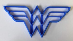 woman superhero w detailed cookie cutter baking tool usa pr511