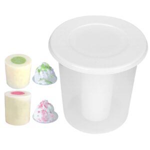 Plastic Ice Bucket Reusable Shaved Ice Molds for Container Cool Drinks Slushies Cocktails Tool Household Supplies 9.8oz