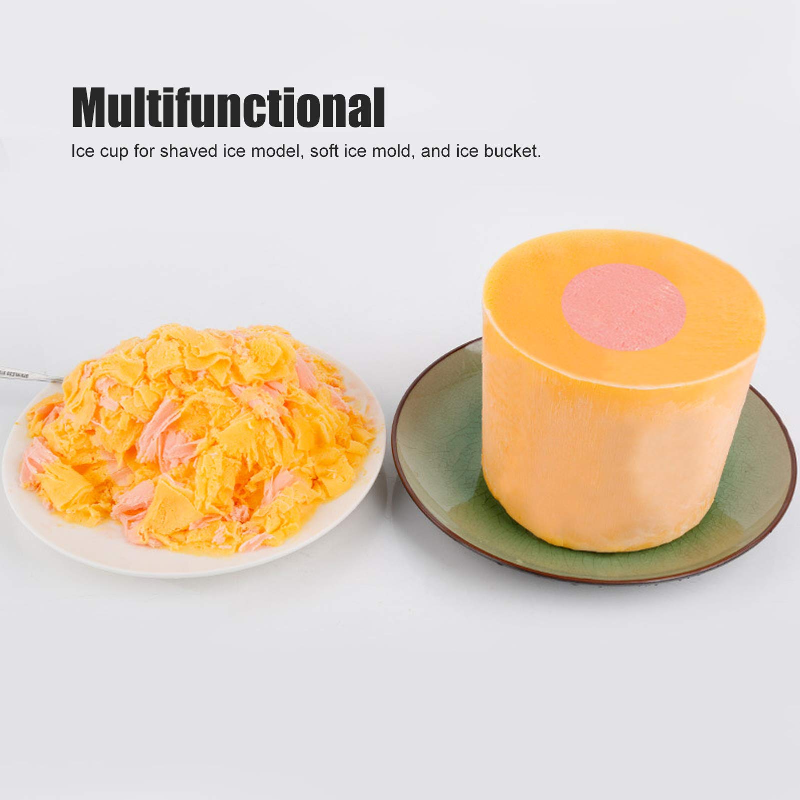 Plastic Ice Bucket Reusable Shaved Ice Molds for Container Cool Drinks Slushies Cocktails Tool Household Supplies 9.8oz