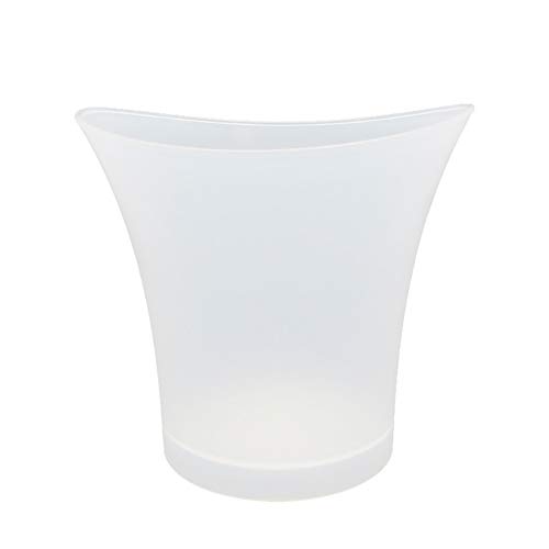 5L Glowing LED Ice Bucket 7-Color Champagne Wine Drinks Beer Ice Cooler for Restaurant Bars Nightclubs KTV Pub Party