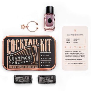 Cocktail Kits 2 Go - Mint Julep Cocktail Set for Craft Cocktail Lovers - Mixology Bartender and Travel Kit Includes Cocktail Muddler & Recipe - Drink Mixers for Cocktails - Gift Box for All Occasions