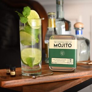 The Cocktail Box Co. Mojito Cocktail Kit - Premium Cocktail Kits - Make Hand Crafted Cocktails. Great Gifts for Him or Her Cocktail Lovers (1 Kit)