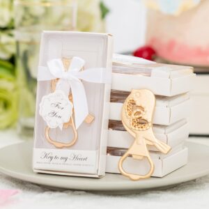 50 Packs Lovebirds Shape Love Forever Heart Design Bottle Openers for Wedding Favors to Guests, Bridal Shower Party Gifts, Souvenirs or Decorations for Guests (Lovebirds)