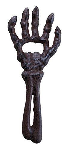 Upper Deck Cast Iron Skeleton Hand Themed Beverage Bottle Opener