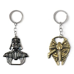 darth vader bottle opener - star wars bottle opener - star wars keychain manual alloy bottle opener for men 2pcs