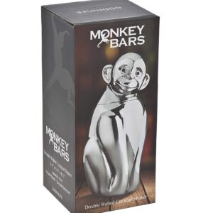 Double Walled Cocktail Shaker Monkey by Godinger – 12 oz