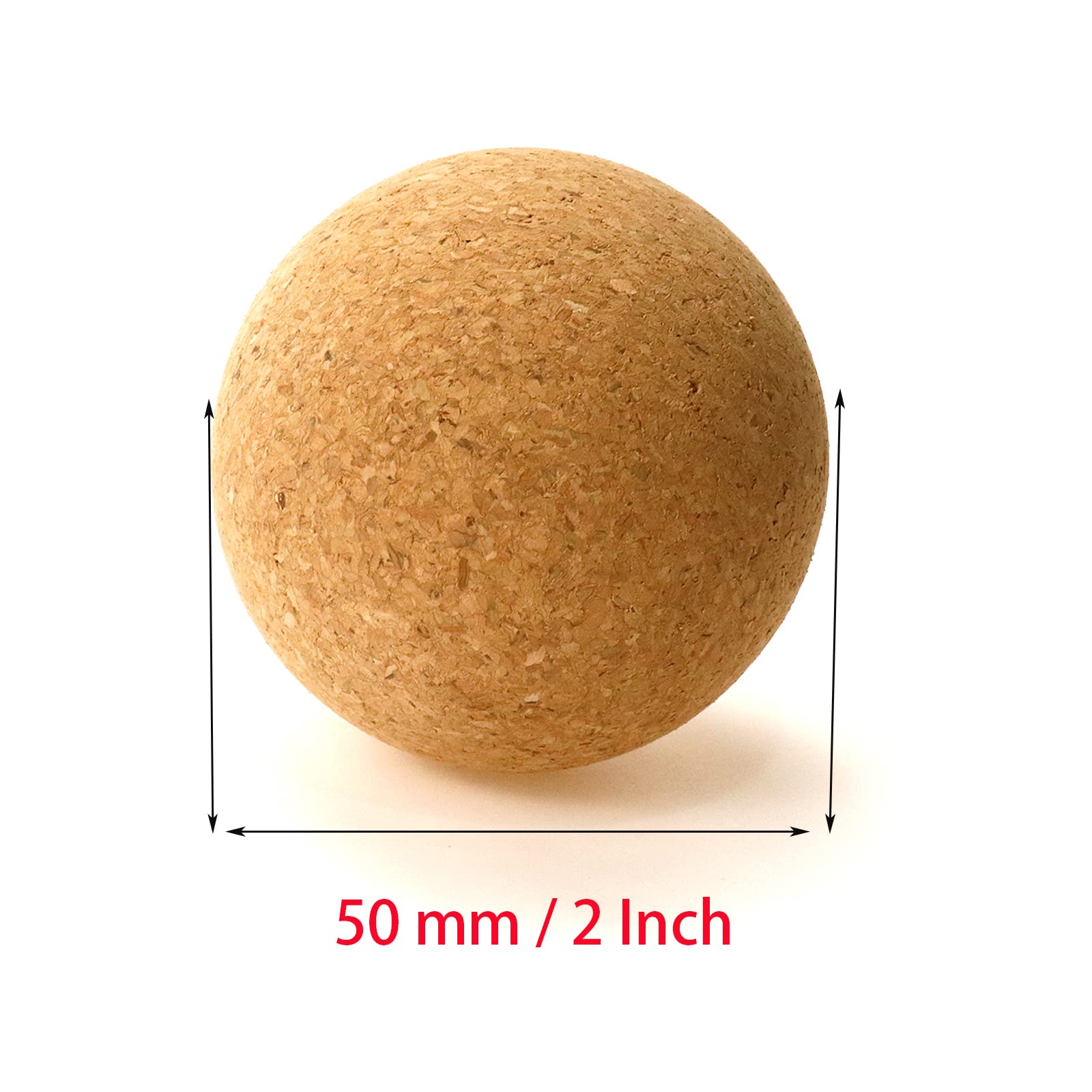 Woogim 2 Inch / 50 mm Wine Bottle Wooden Cork Ball Stoppers for Wine Decanter Carafe Bottle Replacemen Cork Caps Stoppers,pack of 3