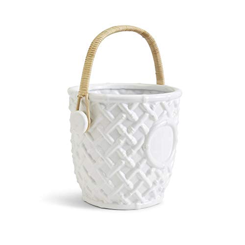 Two's Company Hampton Faux Bamboo Fretwork Champagne/Wine Bucket