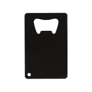 thirsty rhino javan credit card bottle opener (black)