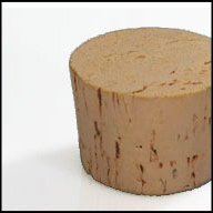 widgetco size 30 large cork stoppers, standard grade, regular length, tapered corks (qty 1)