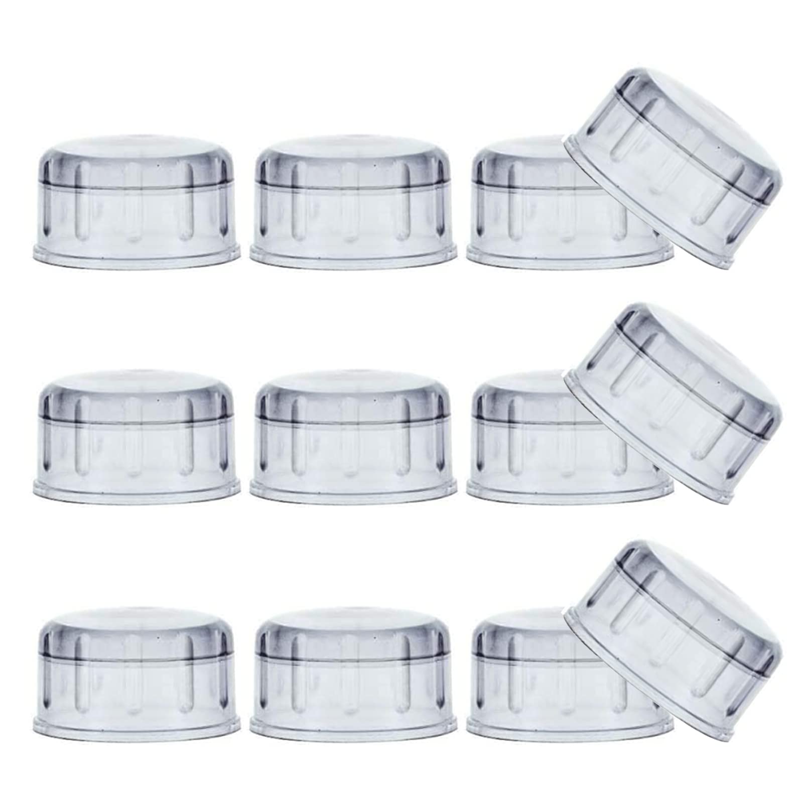 12Pack Caps of 500cc (16 oz) 700cc (24 oz) 1000cc (33 oz) Plastic Shaker Cup/Boba Bubble Milk Tea Shaker Cup Cap (Clear 12pcs)