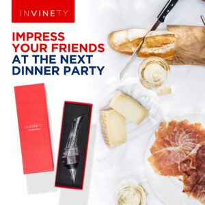 Wine Aerator Pourer by Invinety | All in one Diffuser, Decanter and Oxygenator | Enhance Wine Flavors with a Smoother Finish | Premium Aerating Decanter Spout (1)