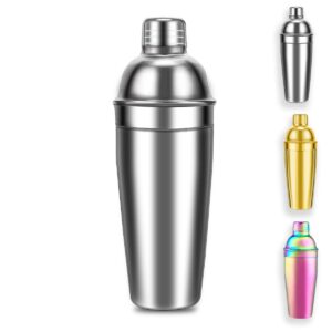 kyraton cocktail shaker, professional grade martini shaker, premium stainless steel cocktail shaker, bar accessories for home bars 24oz total volume