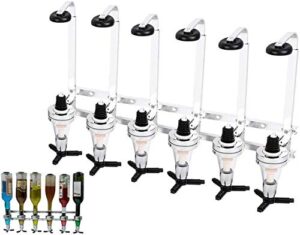 ecutee wall mounted 6-bottle liquor dispenser wine dispenser machine bar butler drinking pourer home bar tools for beer, soda, coke and fizzy ect