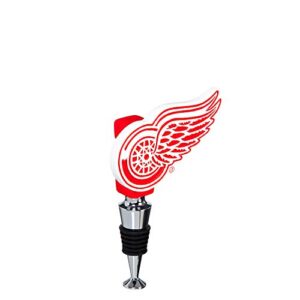 team sports america detroit red wings hand-painted team logo bottle stopper