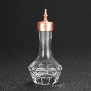 Bitters Bottle - Glass with Stainless Steel Dasher Top 50ml Professional Bar Tool for Making Craft Cocktails and the Perfect Whiskey DSBT0001 (Copper)