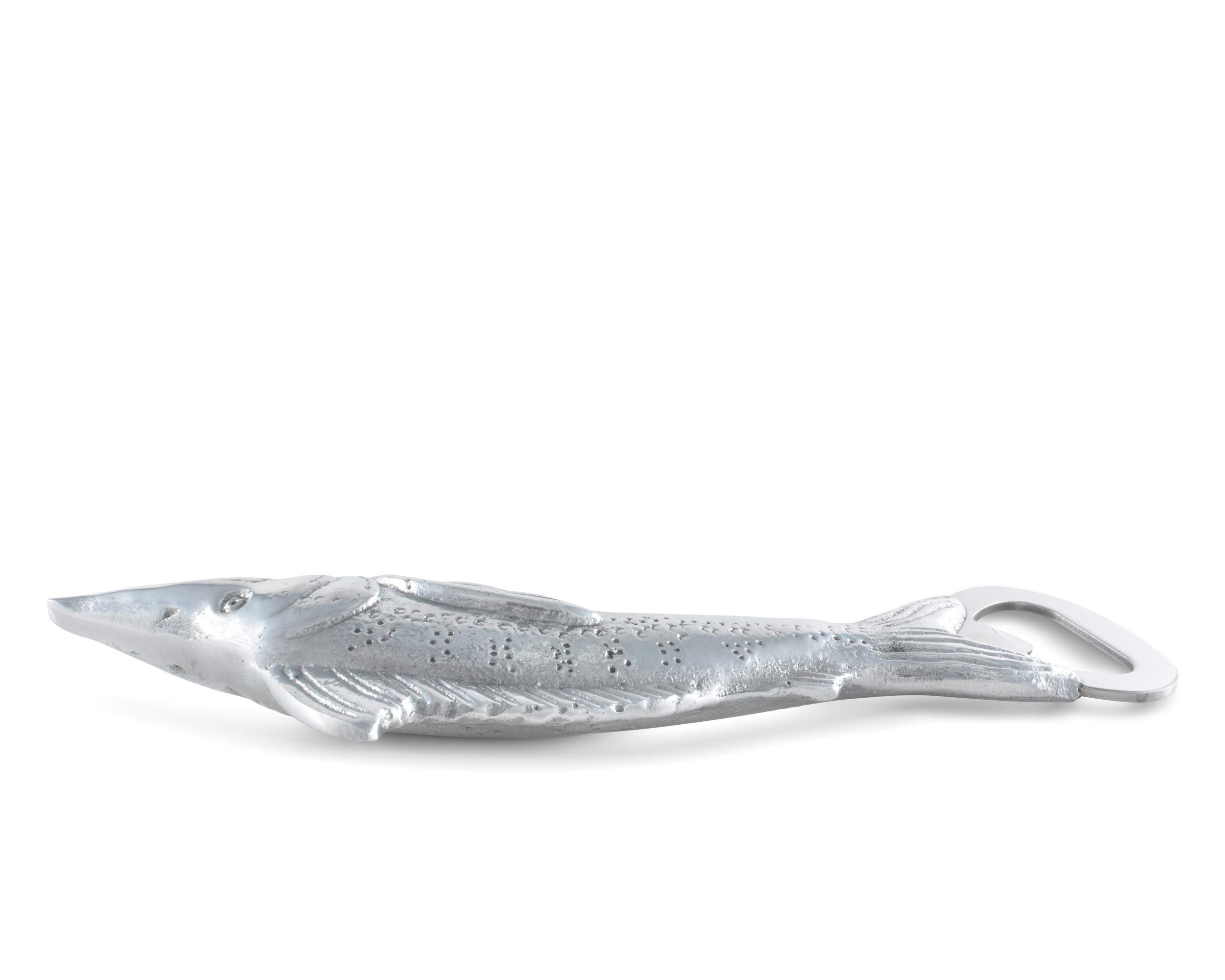 Arthur Court Designs Aluminum Marlin Fish Bottle Opener Fisherman Gift Coastal Barware 7 inch Long