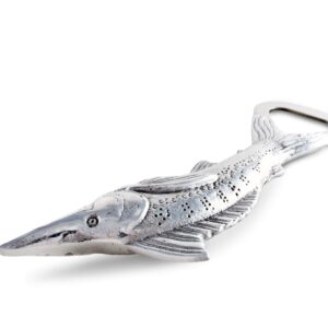 Arthur Court Designs Aluminum Marlin Fish Bottle Opener Fisherman Gift Coastal Barware 7 inch Long