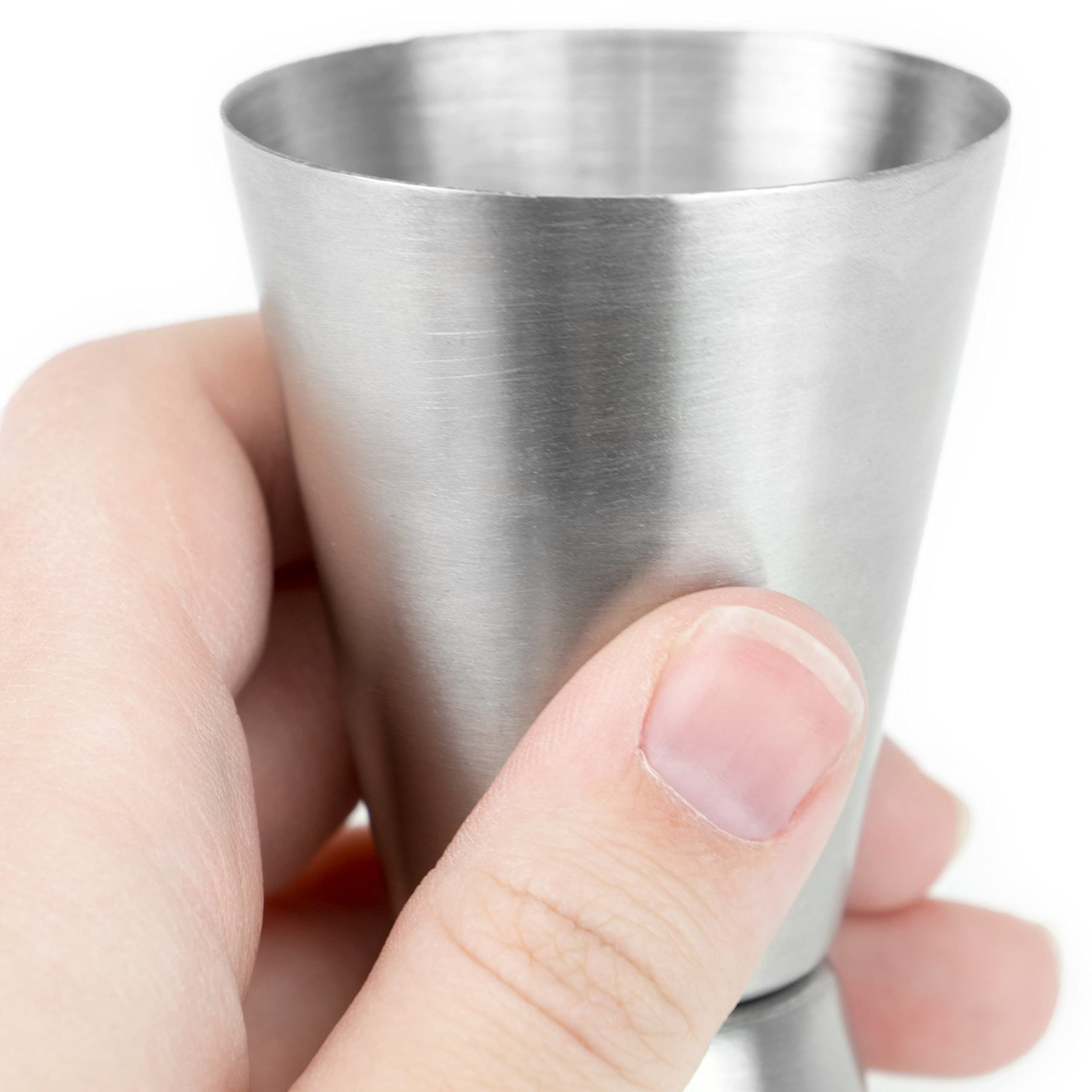 Stainless Steel Double Cocktail Jigger for Bar, Restaurant or Home - 1oz & 2oz by Cocktailor