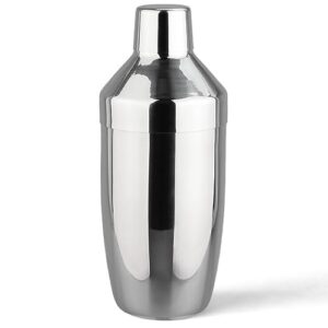 arora 21oz double wall stainless steel cocktail shaker with insulated design and built-in strainer，margarita mixer drink shaker for bartending home bar