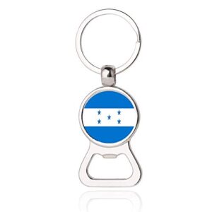 honduras flag beer bottle opener metal glass crystal keychain travel souvenir gift keyring accessories