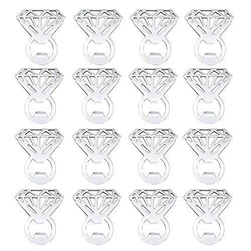 Awtlife 24 Pcs Vintage Diamond Bottle Opener for Wedding Party Favors