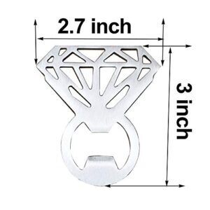 Awtlife 24 Pcs Vintage Diamond Bottle Opener for Wedding Party Favors