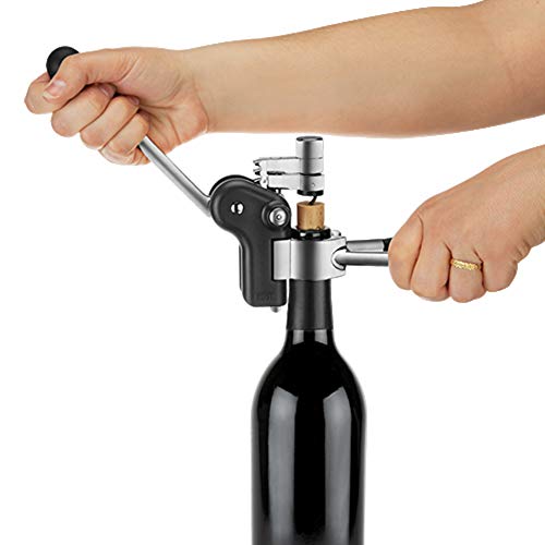 HOST Lever Corkscrew, Soft Touch Handles, 3 Blade Foil Cutter